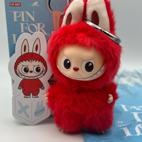 POP MART | Accessories | Authentic Labubu Pin For Love X Red | Poshmark